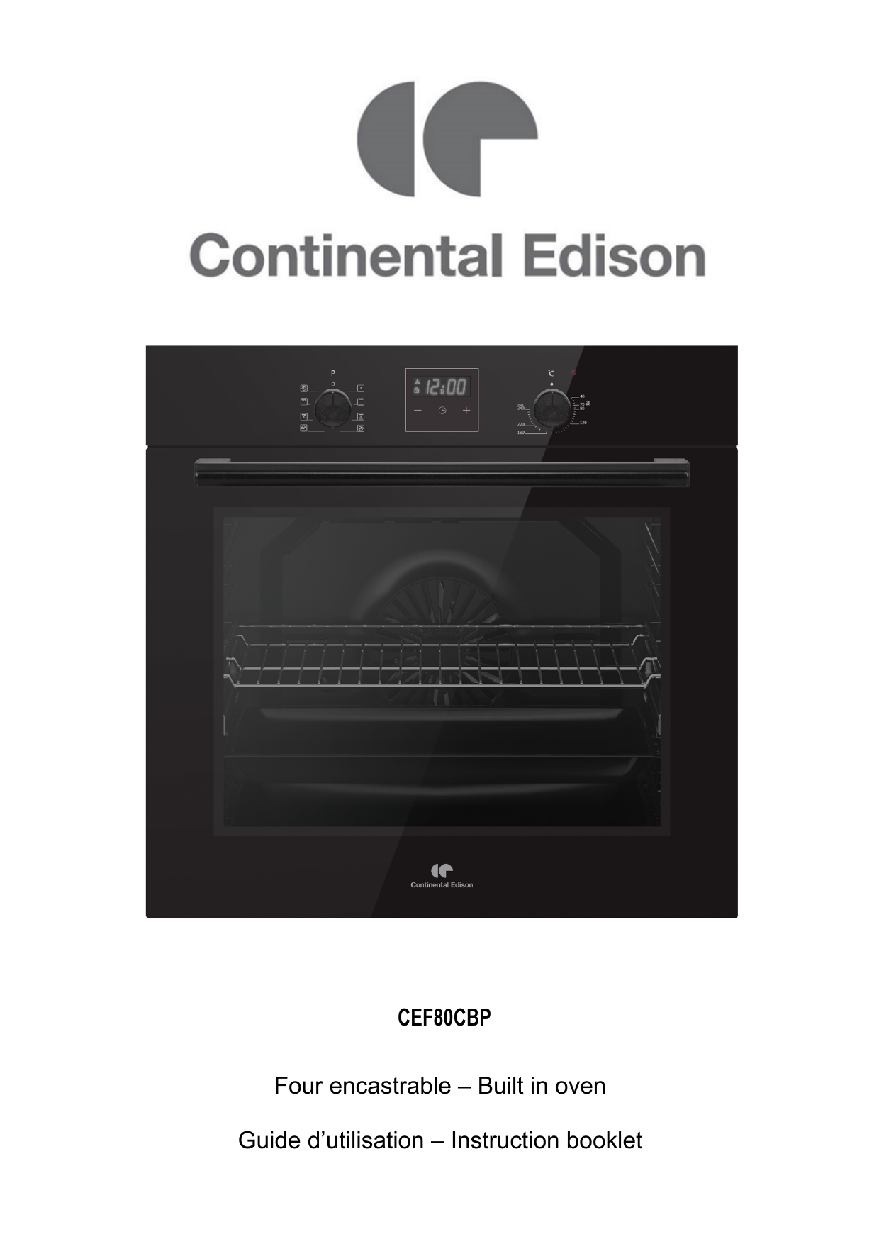 Notice four CONTINENTAL EDISON CEF80CBP Trouver une solution à un problème CONTINENTAL EDISON ...